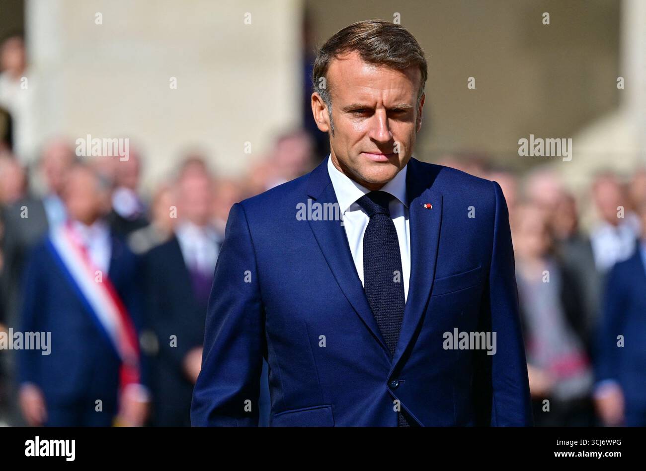 Emmanuel Macron (President of the French Republic) at Farewell to Arms ...