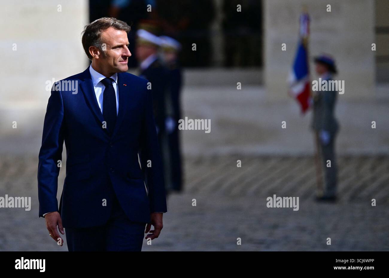 Emmanuel Macron (President of the French Republic) at Farewell to Arms ...