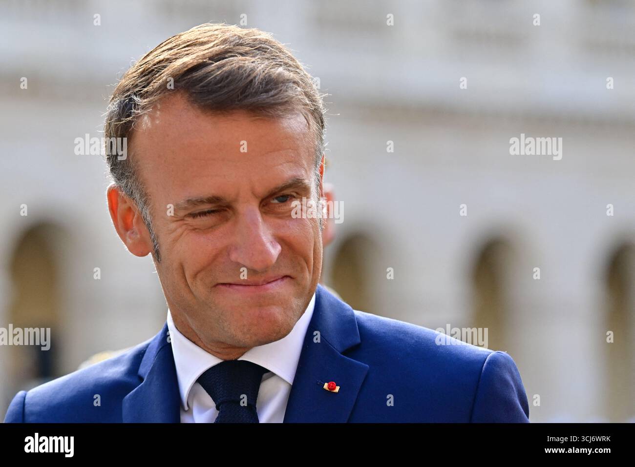 Emmanuel Macron (President of the French Republic) at Farewell to Arms ...