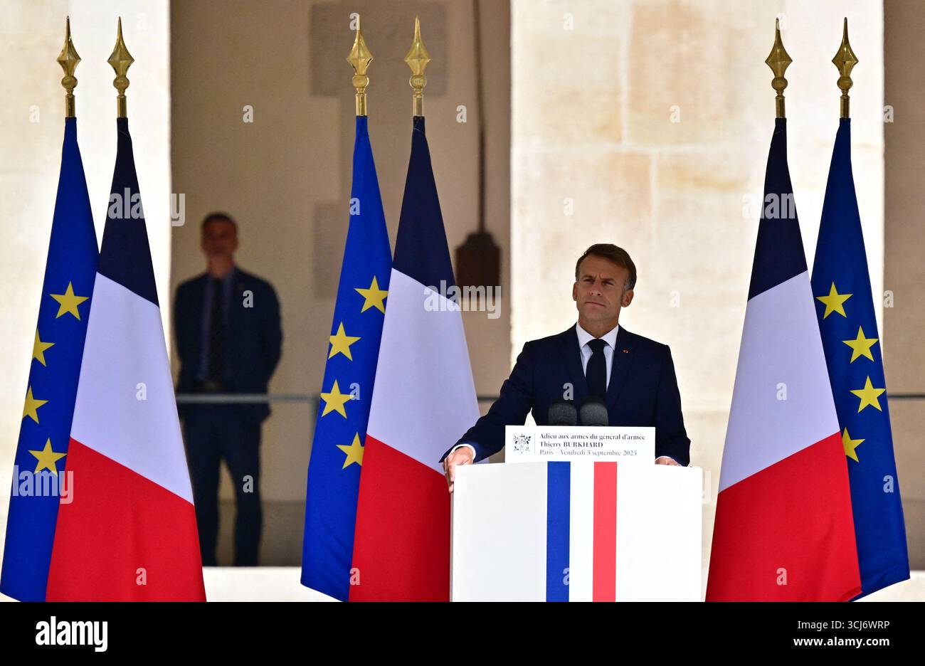 Emmanuel Macron (President of the French Republic) at Farewell to Arms ...