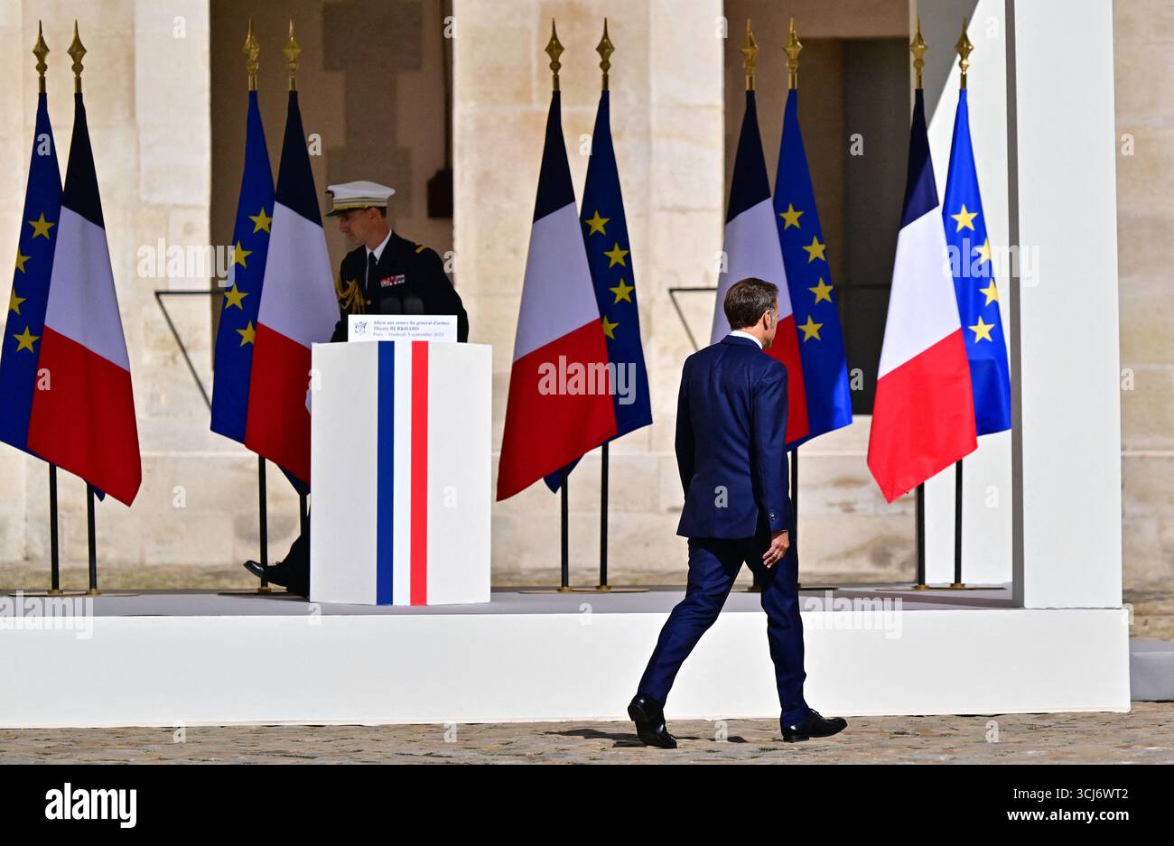 Emmanuel Macron (President of the French Republic) at Farewell to Arms ...