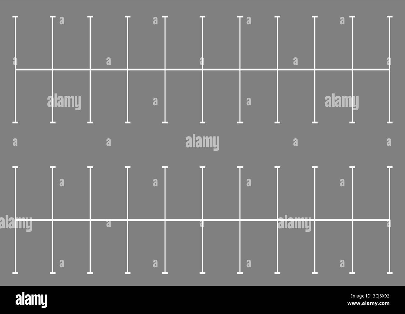 Empty Parking lots or Car Parking Space from Aerial view. Vector ...