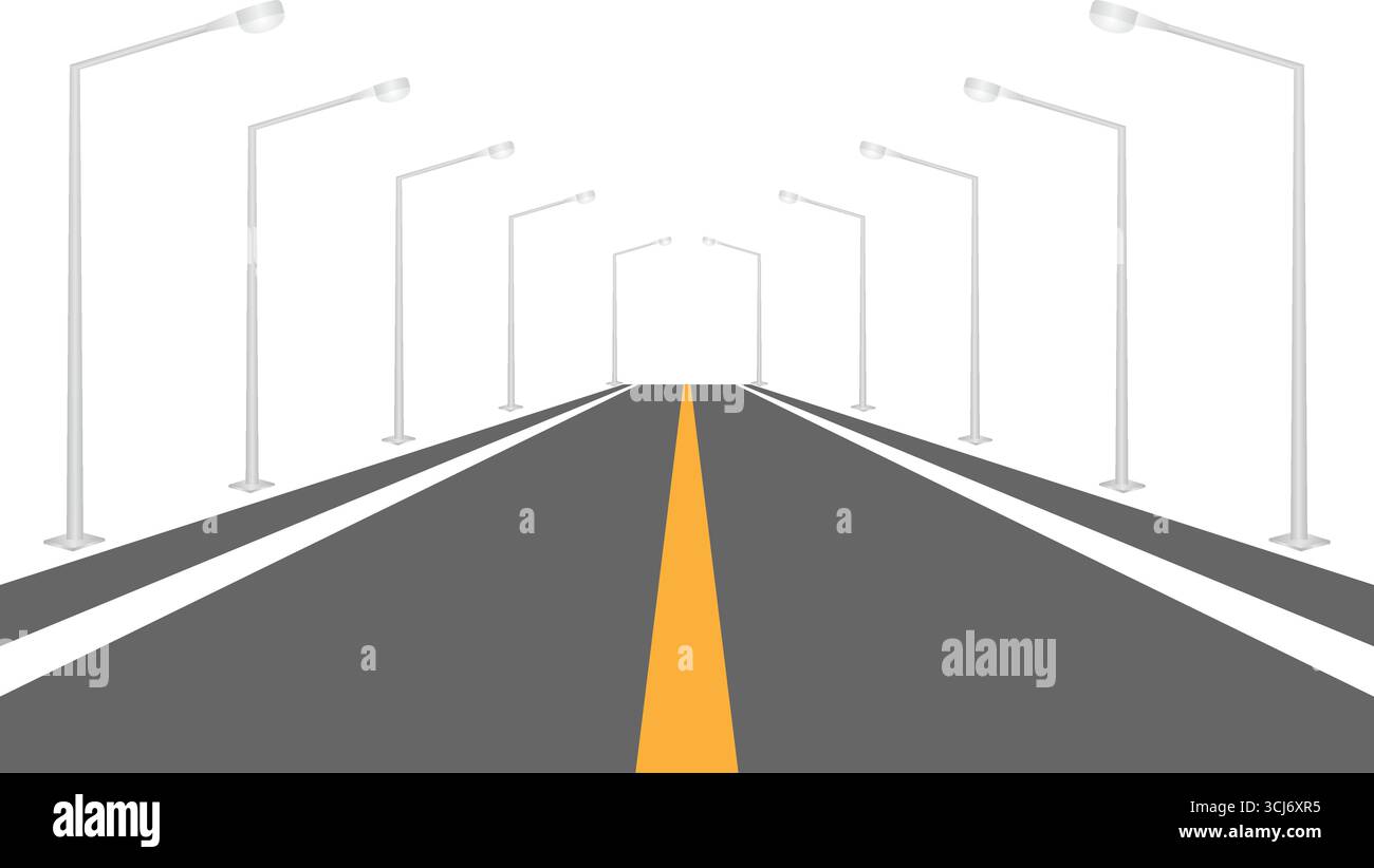 High glass road Stock Vector Images - Alamy