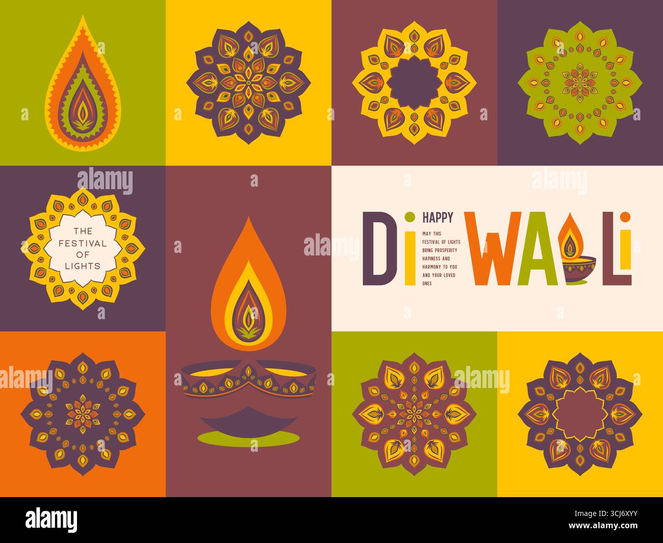 Traditional indian mandala decoration Stock Vector Images - Alamy