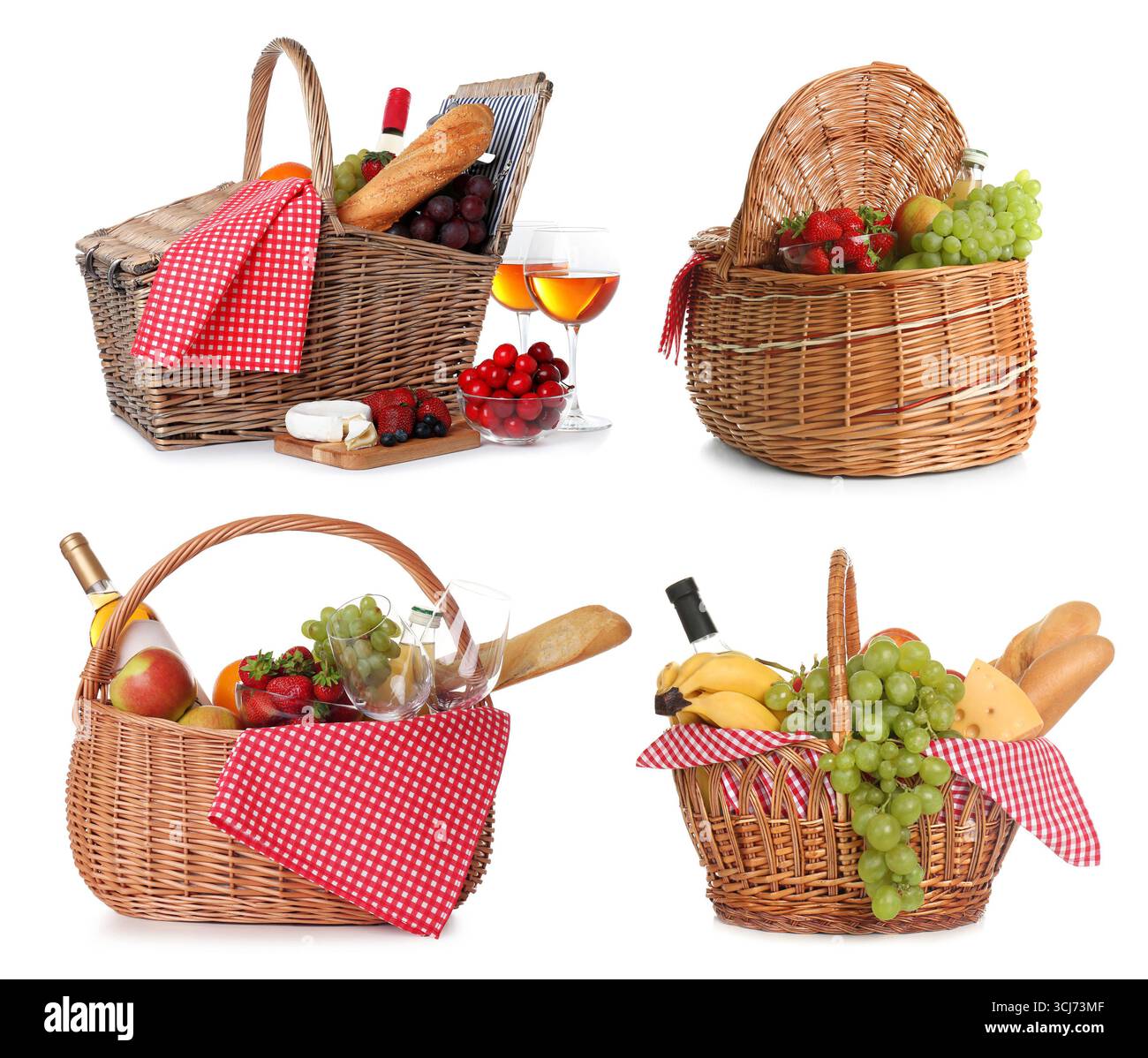 Food drinks summer picnic Cut Out Stock Images & Pictures - Alamy