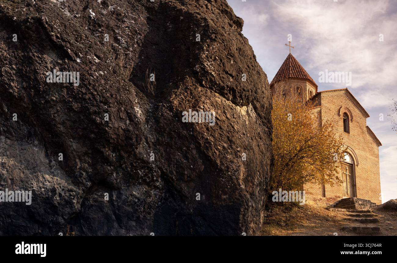 Temple of Caucasian Albania in the city of Gakh. Temple of Kurmuk 7th ...