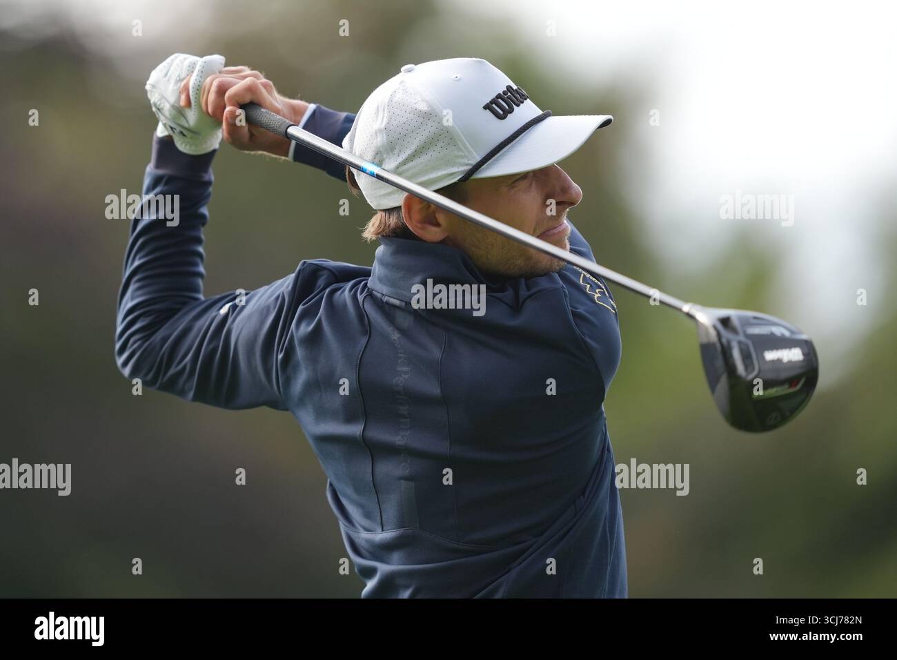 Sweden's Joakim Lagergren on day two of the 2025 Amgen Irish Open at ...