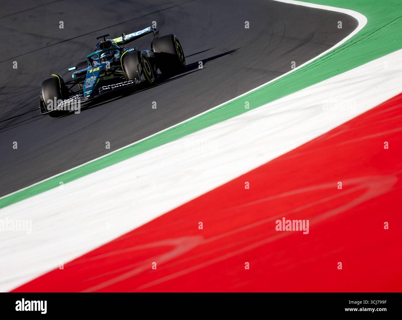 MONZA - Lance Stroll (Aston Martin) during the second free practice ...
