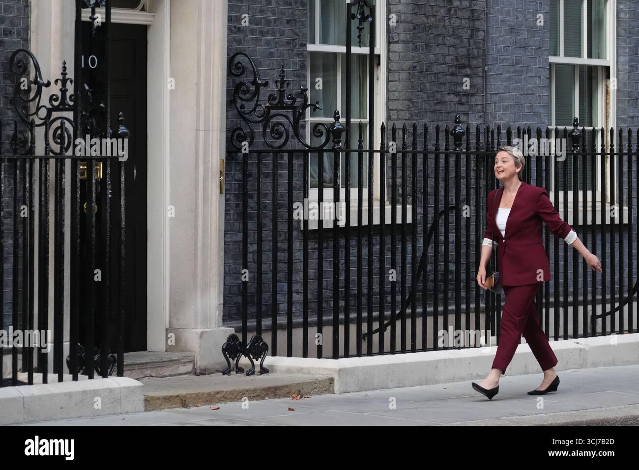 Newly appointed Foreign Secretary Yvette Cooper arrives in Downing ...