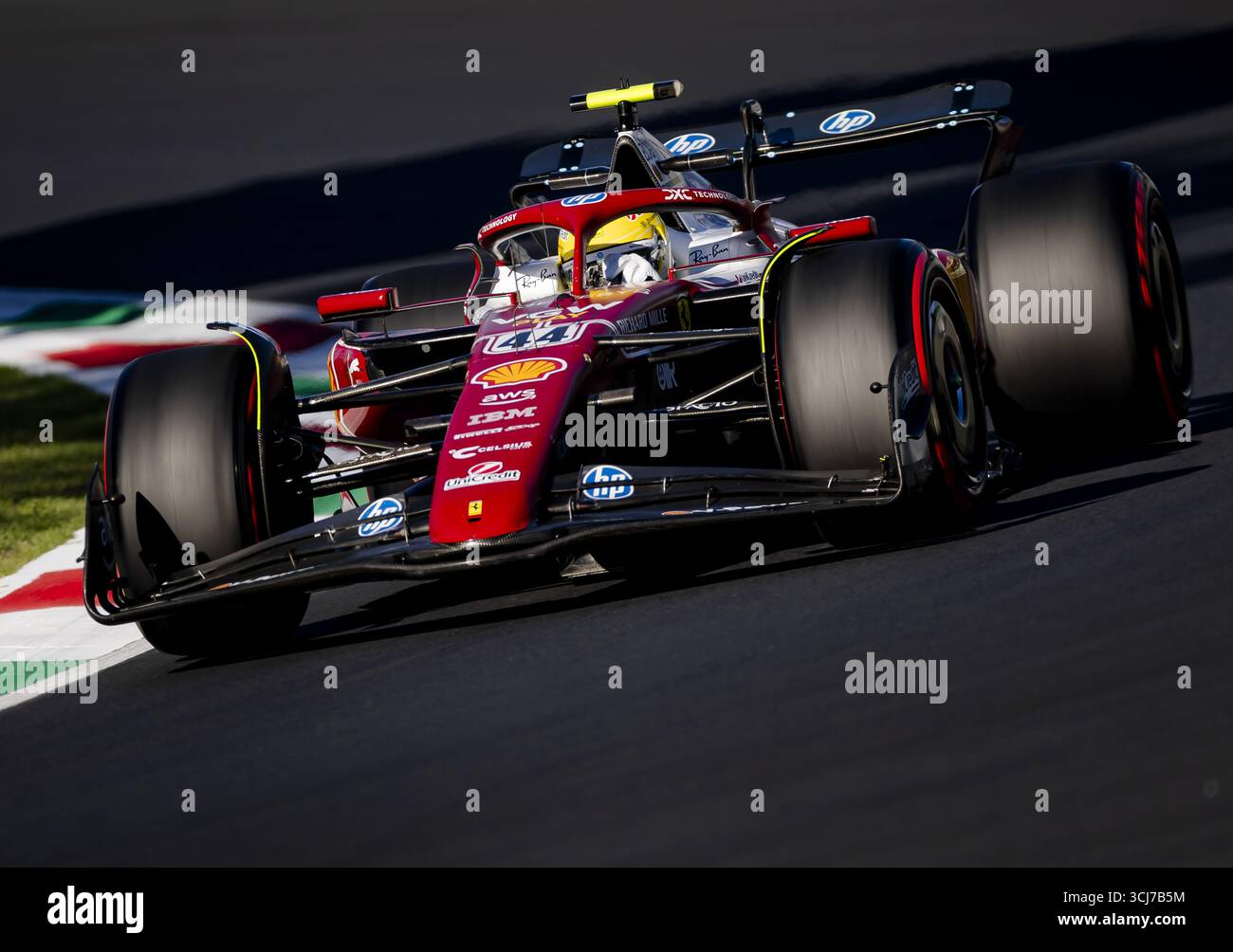 MONZA - Lewis Hamilton (Ferrari) during the second free practice ...