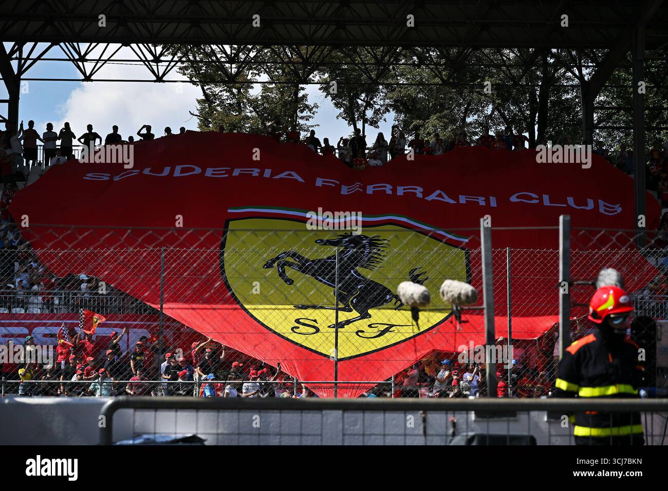 MONZA, ITALY - SEPTEMBER 05: The Scuderia Ferrari Club banner in the ...