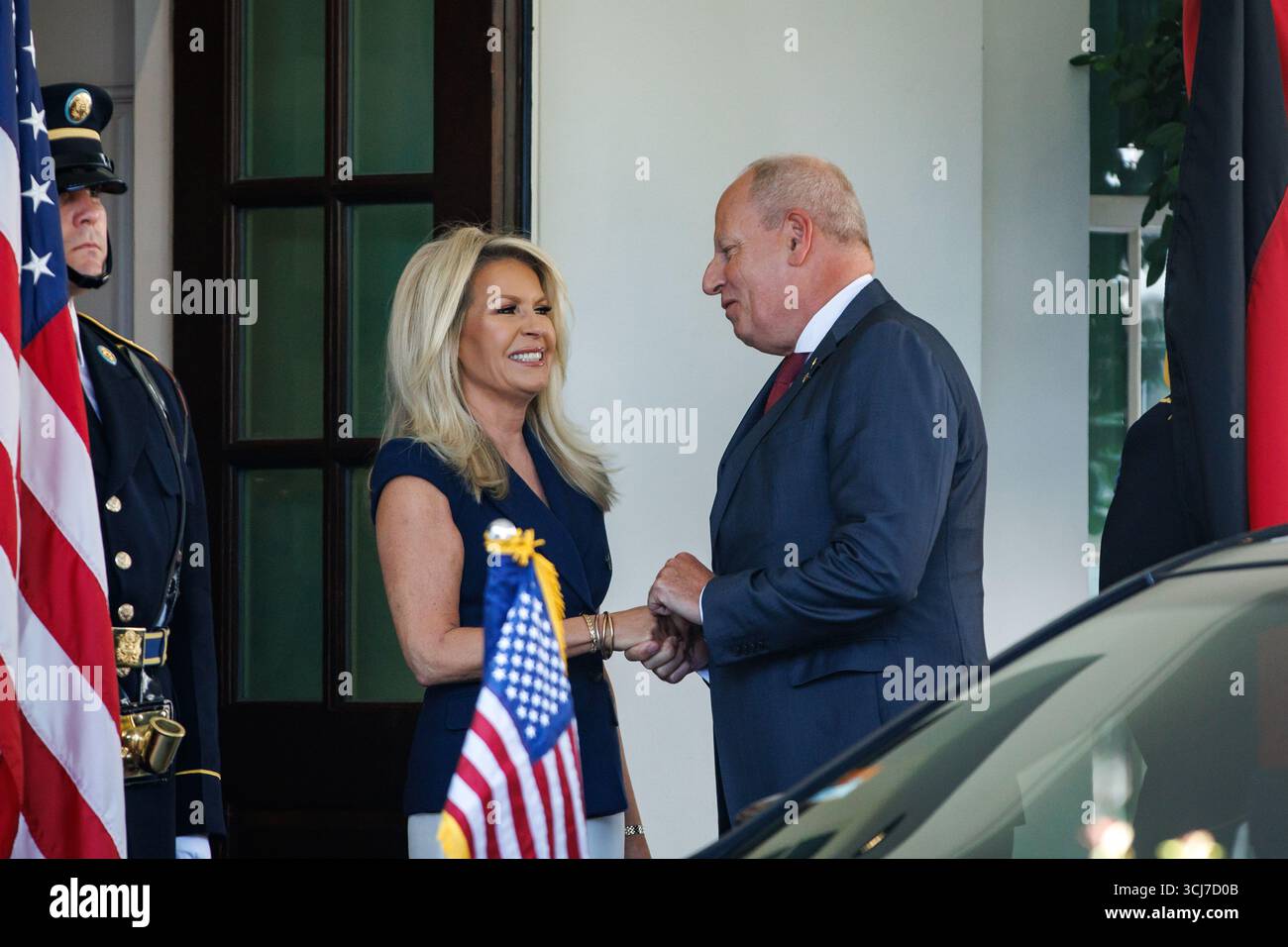 German Ambassador to the U.S. Jens Hanefeld is greeted by U.S. Chief of ...