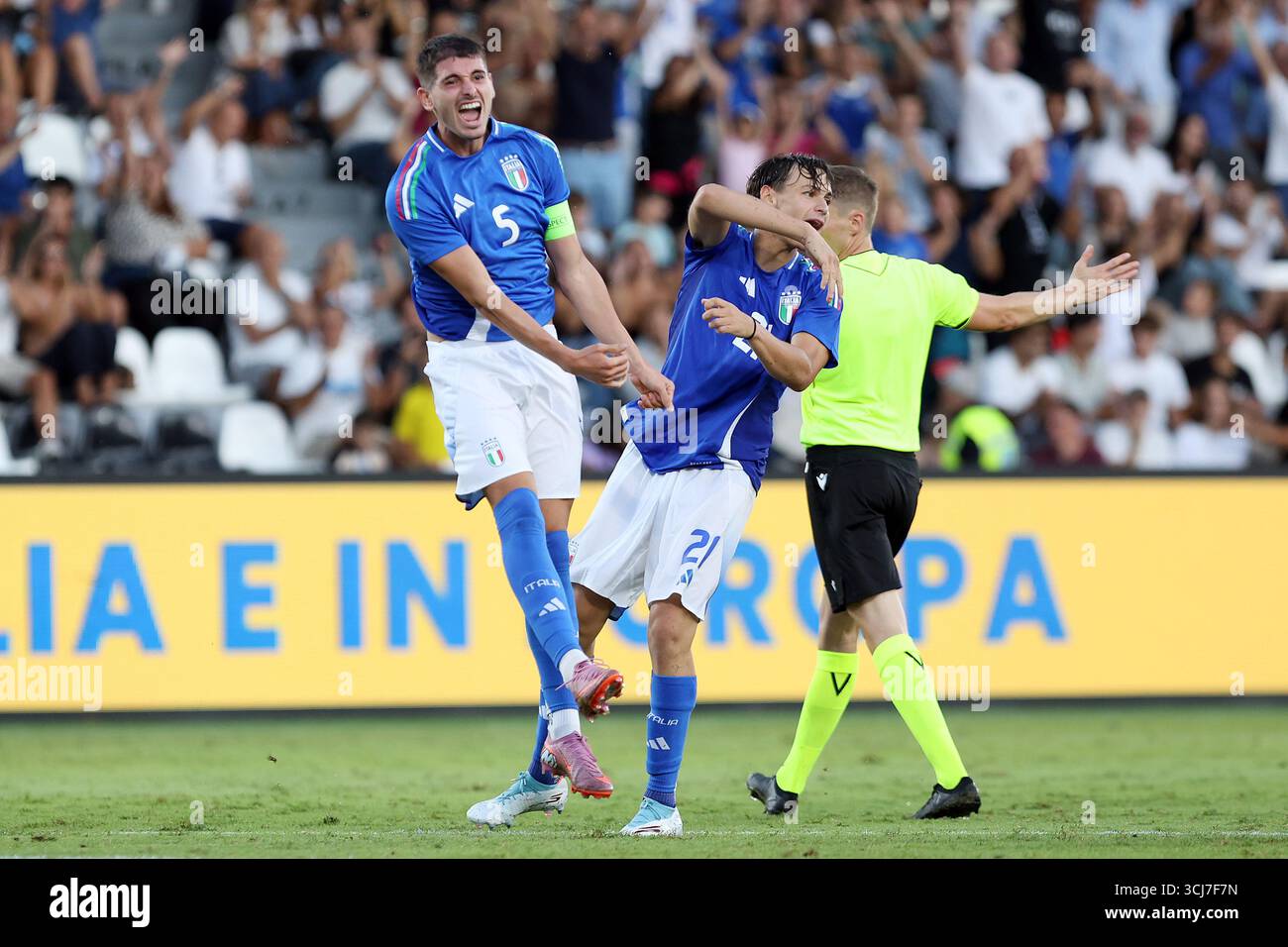 lipani luca celebration during the Euro Under21 qualifications soccer ...