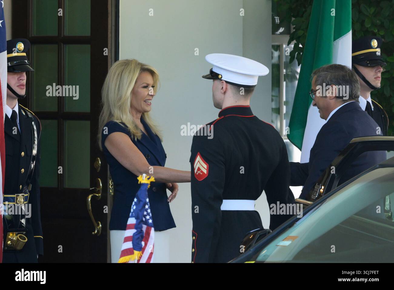 Italy Ambassador Marco Peronaci arrives White House to hold an ...