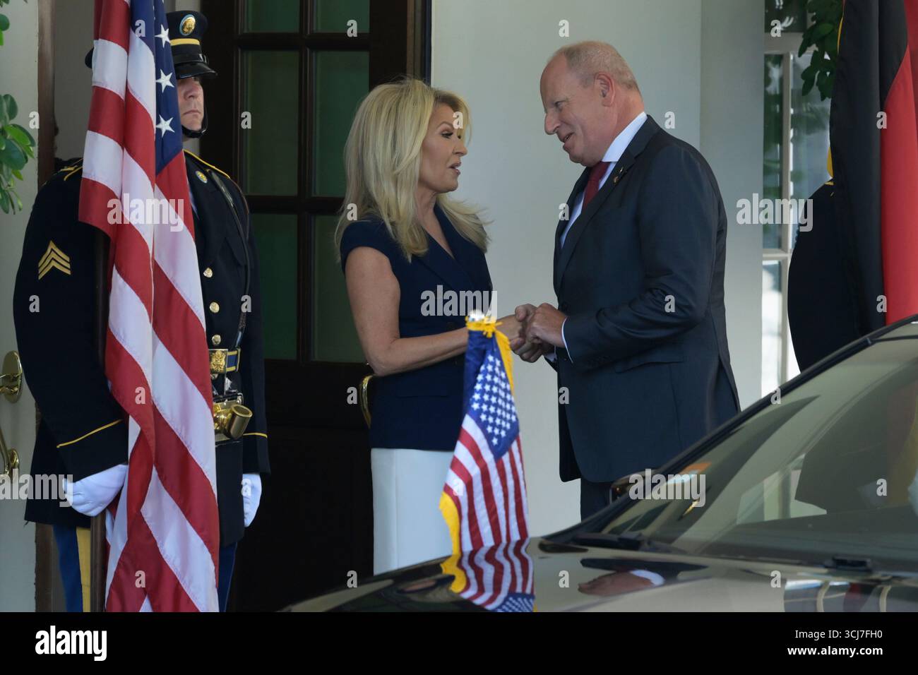 Germany Ambassador Jens Hanefeld arrives White House to hold an ...