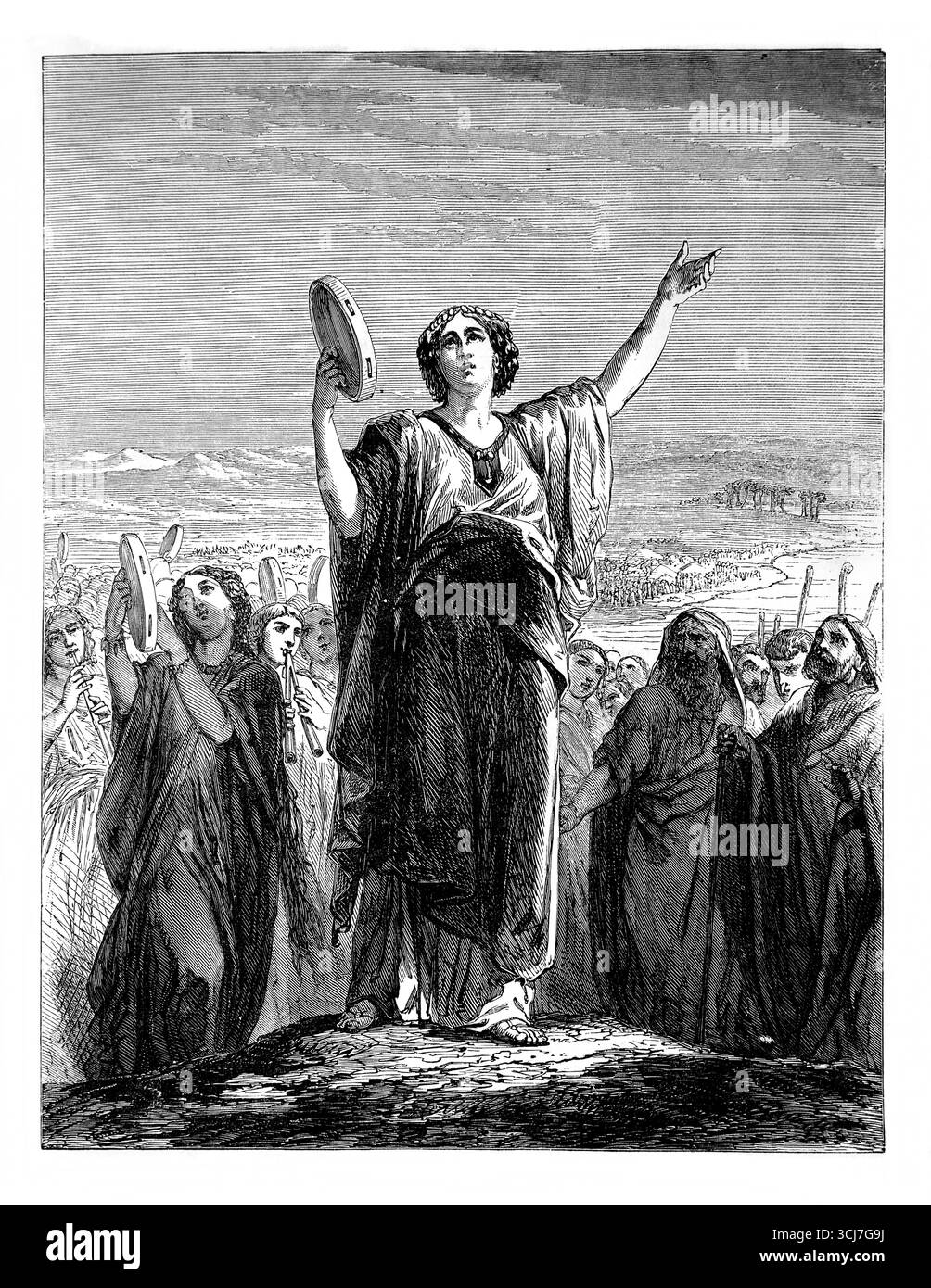 Miriam bible illustration hi-res stock photography and images - Alamy
