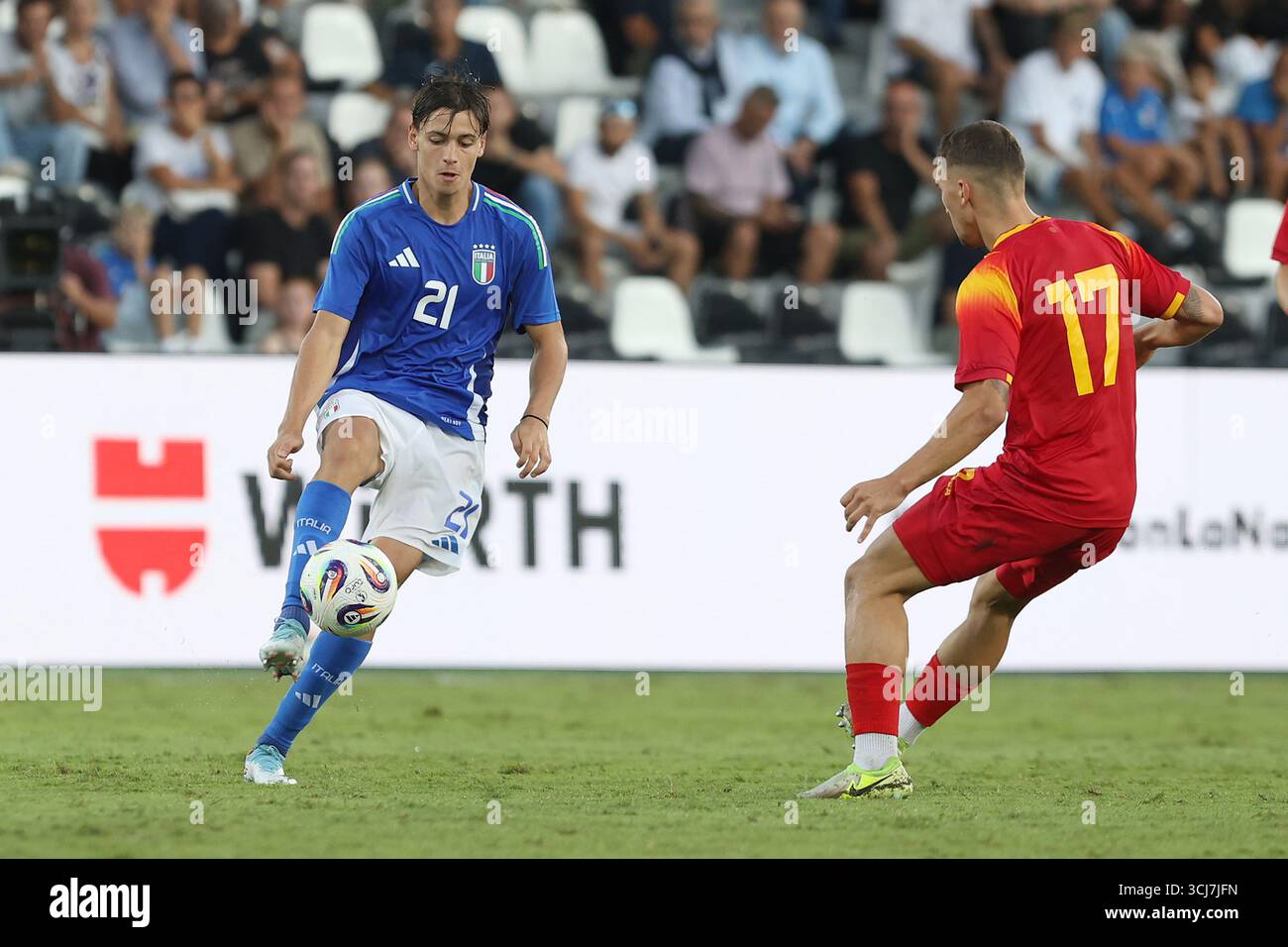 pisilli niccolò during the Euro Under21 qualifications soccer match ...