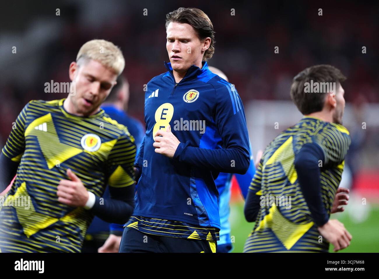Scotland's Scott McTominay warming up ahead of the World Cup European ...