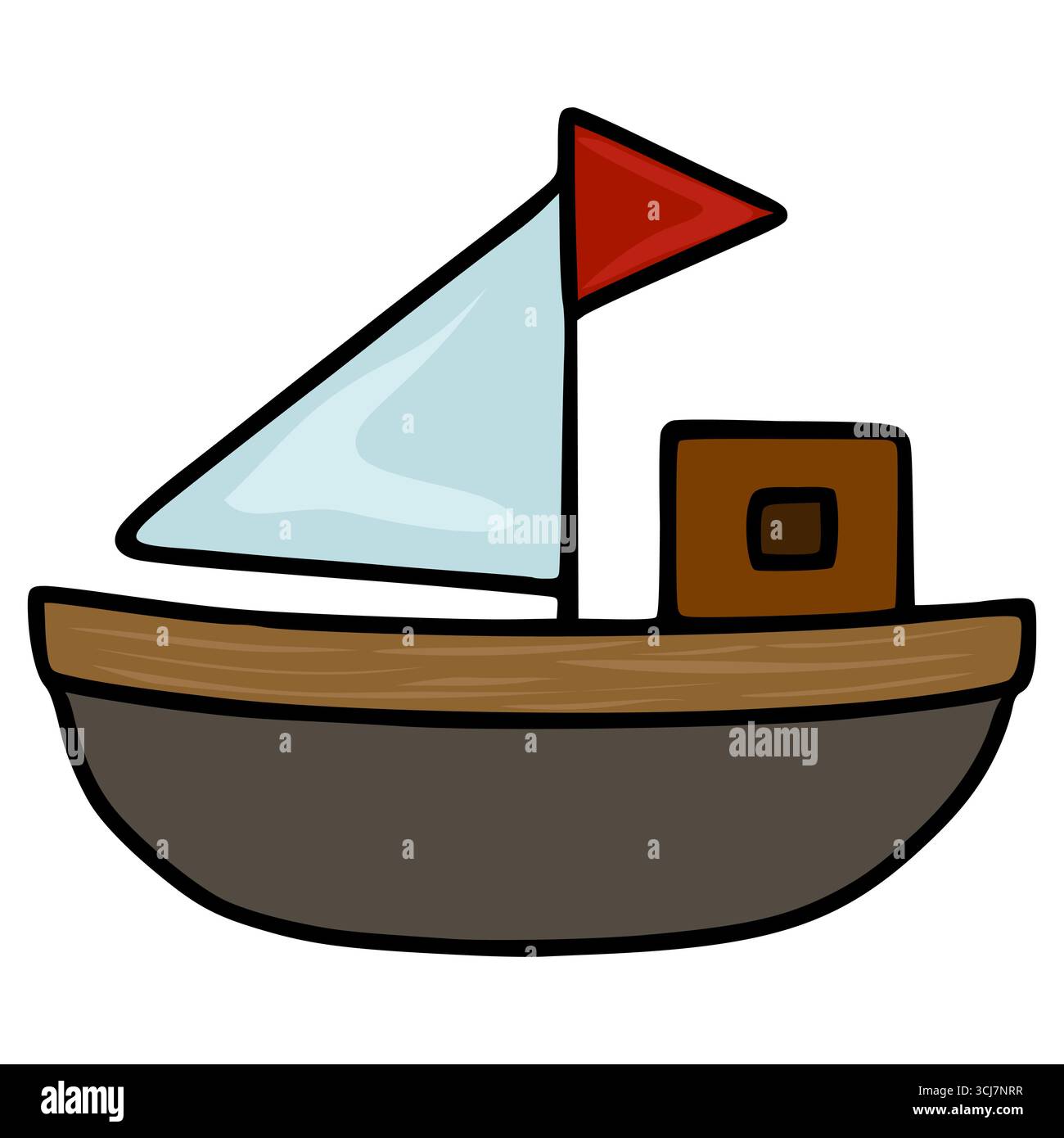 Brown blue simple minimalist Cut Out Stock Images & Pictures - Alamy