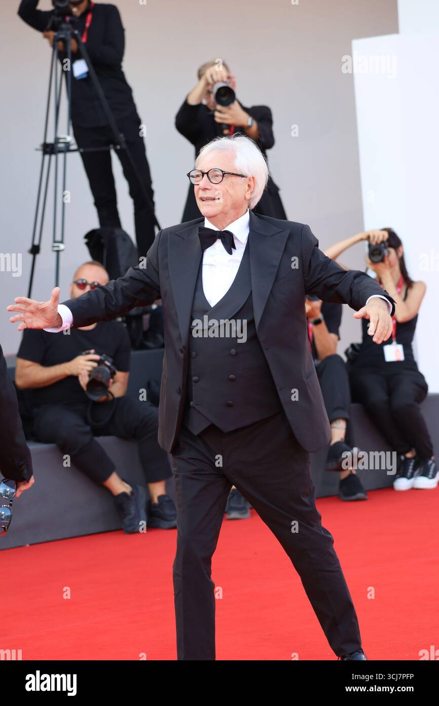Venice, Italy, 5th September, 2025. Nino D'Angelo arriving on the red ...