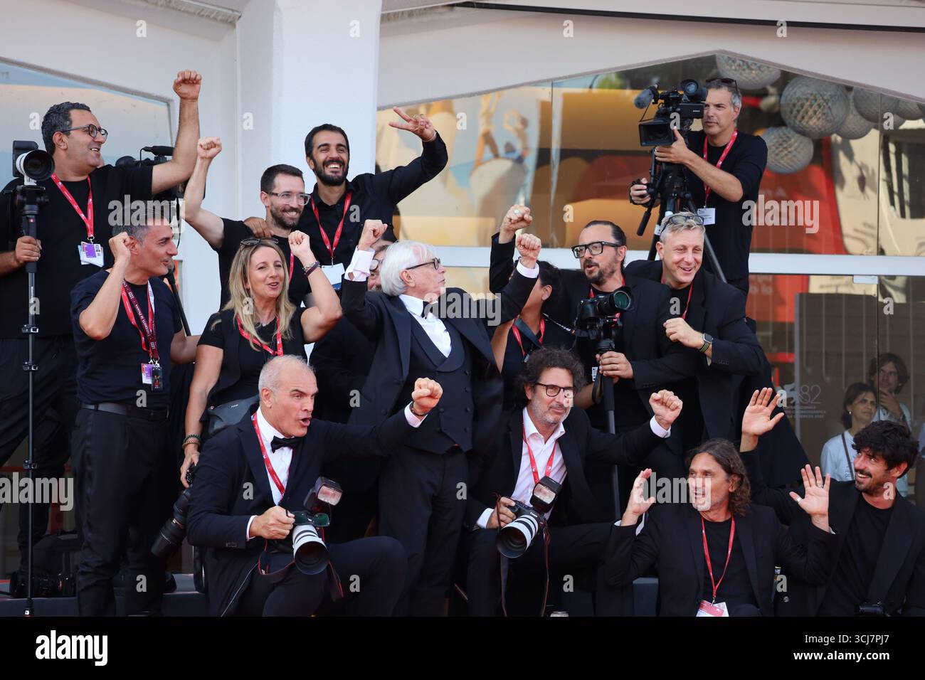 Venice, Italy, 5th September, 2025. Nino D'Angelo arriving on the red ...