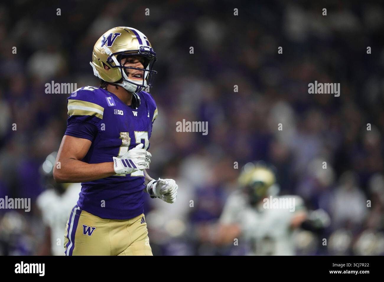 Washington wide receiver Denzel Boston in action against Colorado State ...