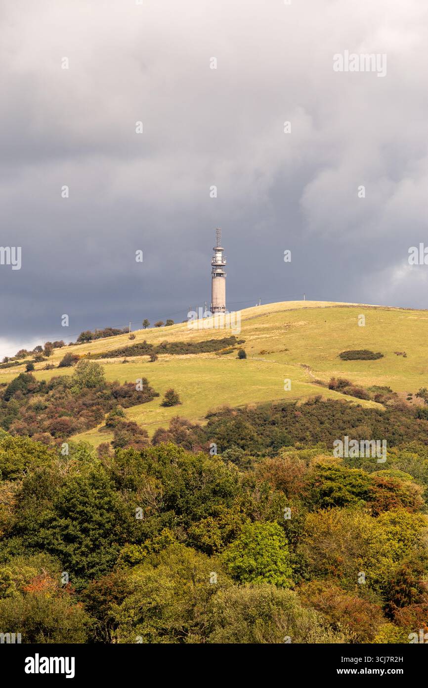 The BT telecommunications tower radio mast on Croker Hill Sutton Common ...