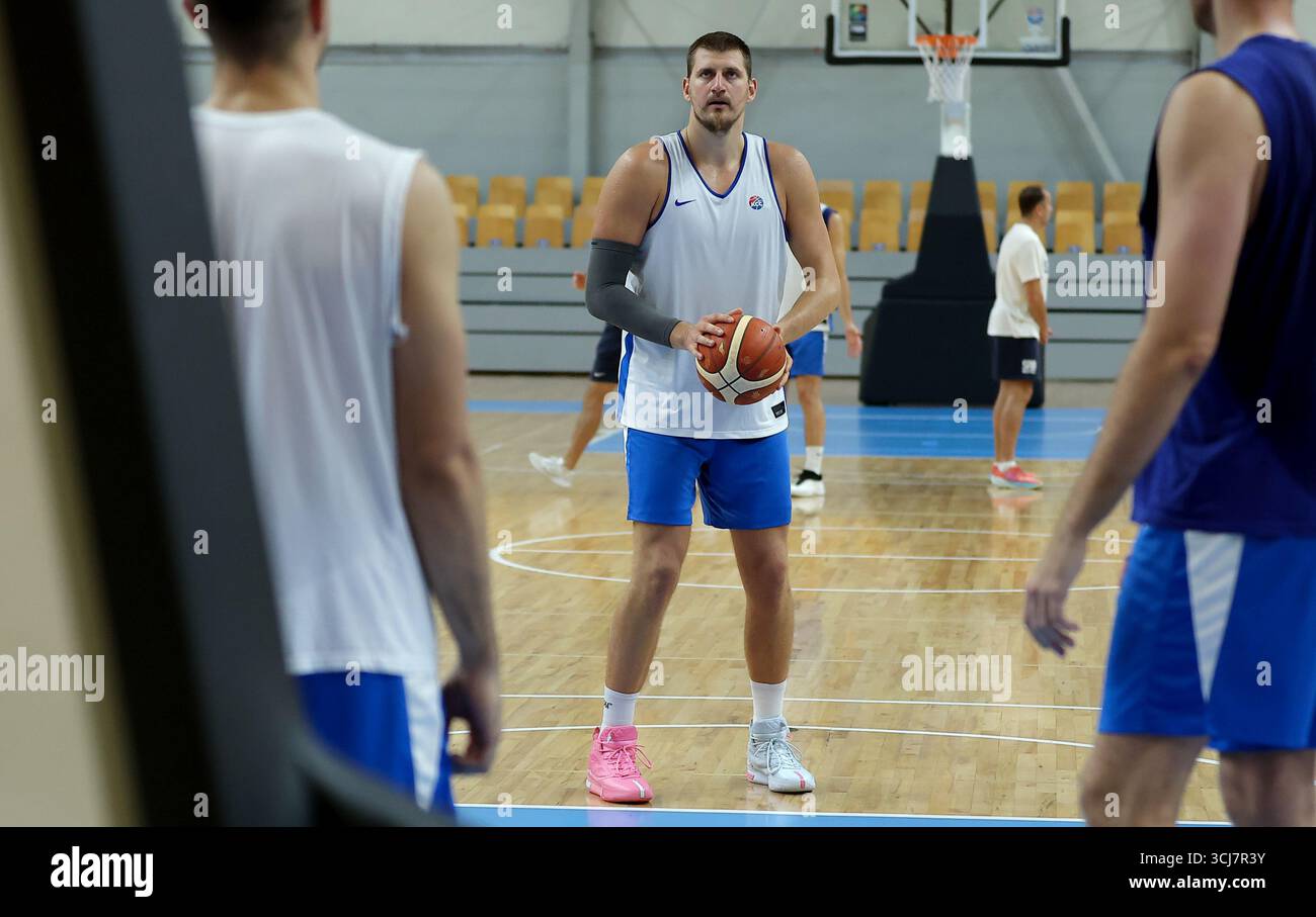 Serbia's Nikola Jokic, Serbia basketball team training on September 5 ...