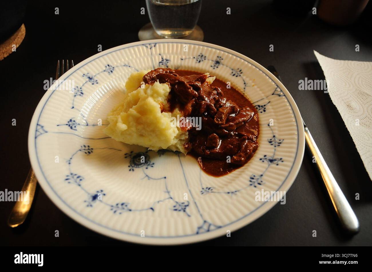 Copenhagen/ Denmark/05 september 2025/Beef stronganoff and mash potato ...