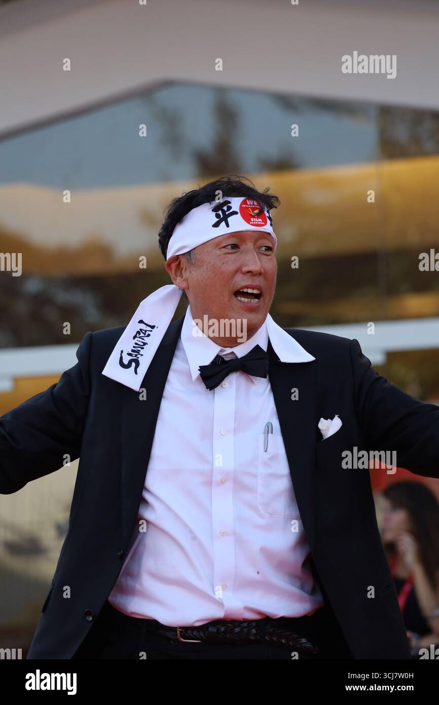 Venice, Italy, 5th September, 2025. Daisuke Tarutani arriving on the red carpet for the film The ...