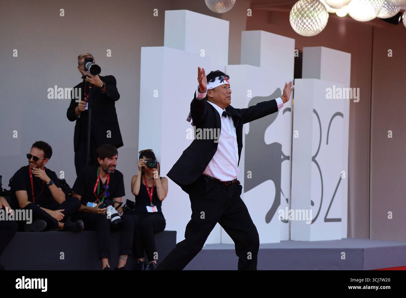Venice, Italy, 5th September, 2025. Daisuke Tarutani arriving on the red carpet for the film The ...