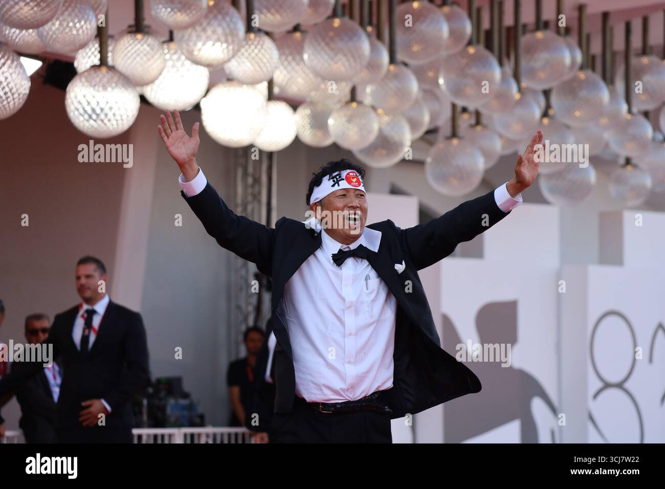 Venice, Italy, 5th September, 2025. Daisuke Tarutani arriving on the red carpet for the film The ...