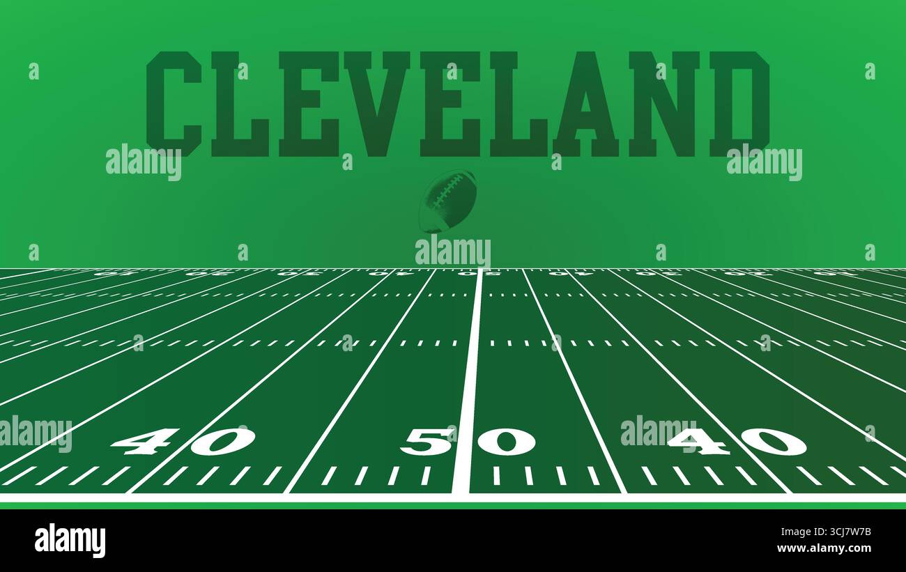 Cleveland football stadium Stock Vector Images - Alamy