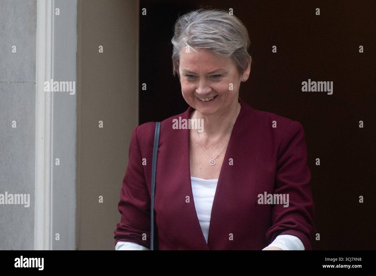 London, UK. 05 Sep 2025. Pictured: Yvette Cooper departs Downing Street ...