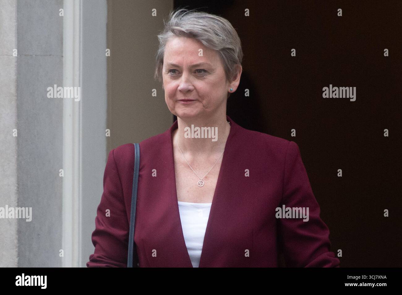 London, UK. 05 Sep 2025. Pictured: Yvette Cooper departs Downing Street ...