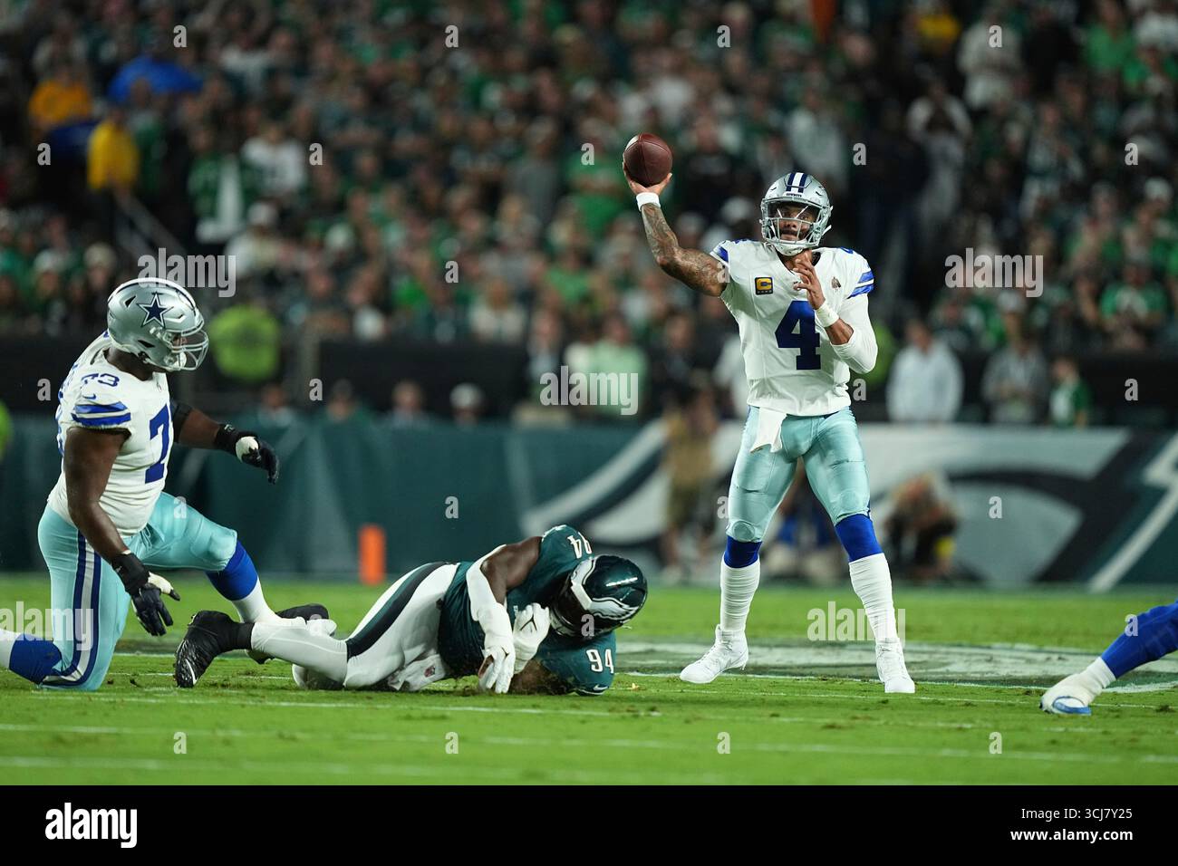 Dallas Cowboys quarterback Dak Prescott In action during an NFL ...
