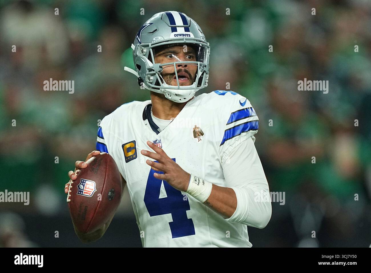 Dallas Cowboys quarterback Dak Prescott In action during an NFL ...