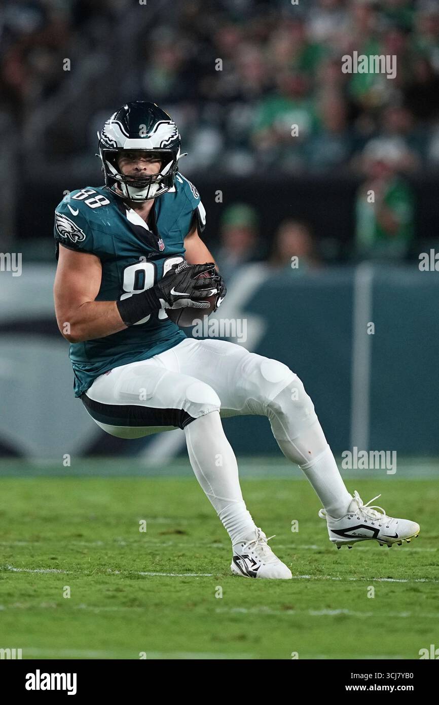 Philadelphia Eagles' Dallas Goedert in action during an NFL football game, Thursday, Sept. 4 ...
