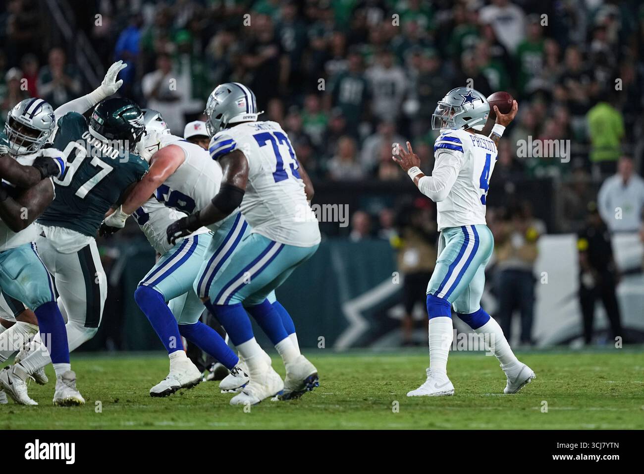 Dallas Cowboys quarterback Dak Prescott In action during an NFL ...