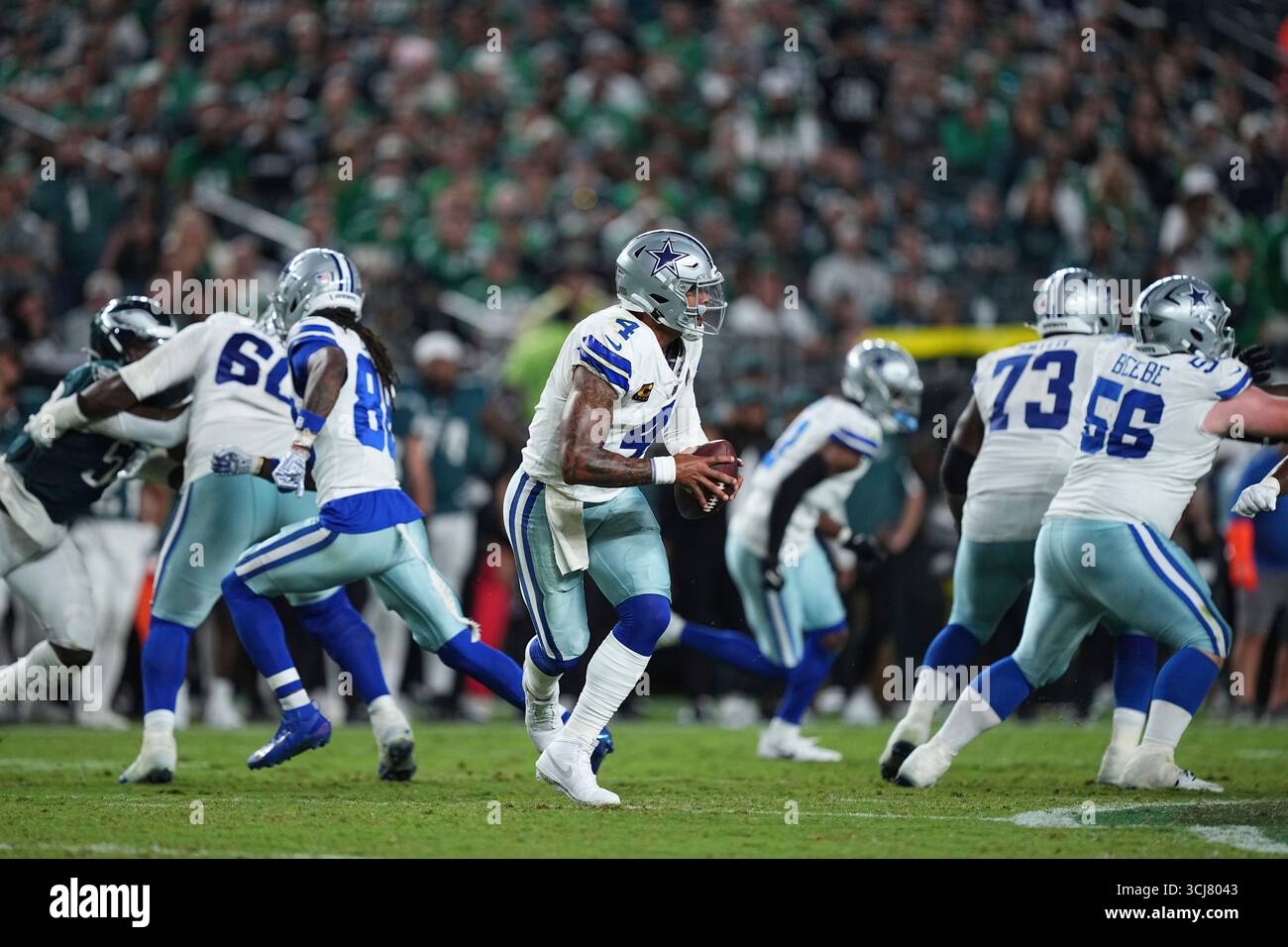 Dallas Cowboys quarterback Dak Prescott In action during an NFL ...