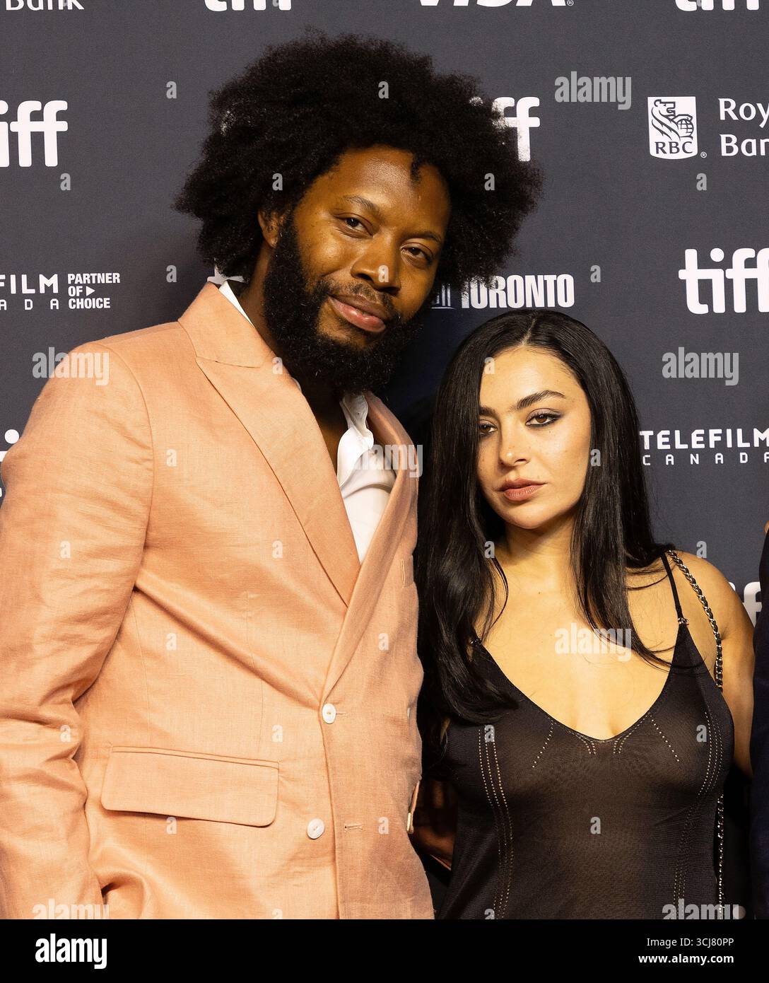 Jeremy O. Harris, Charli XCX attend the premiere of "Erupcja" during ...