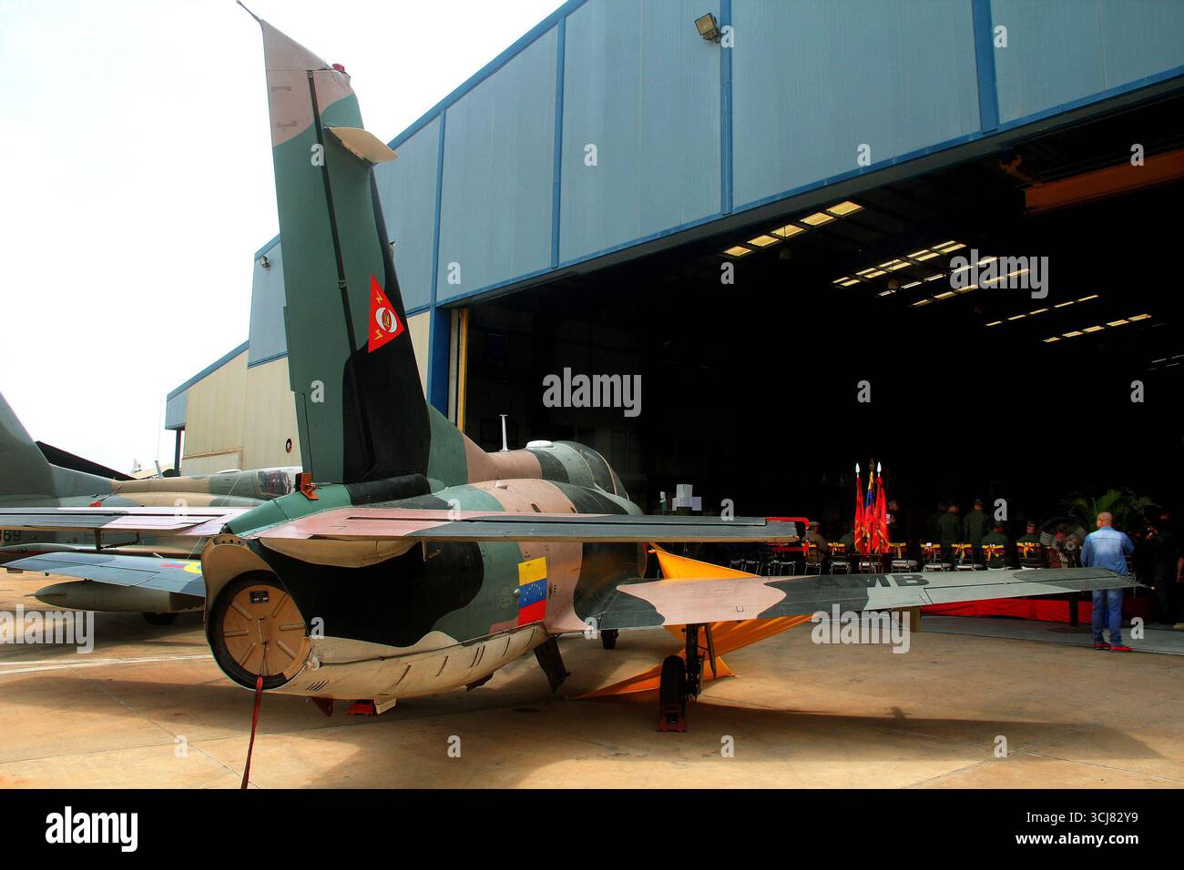 Venezuela- Maracaibo - September 5, 2025. Two F-16 fighter jets prepare ...