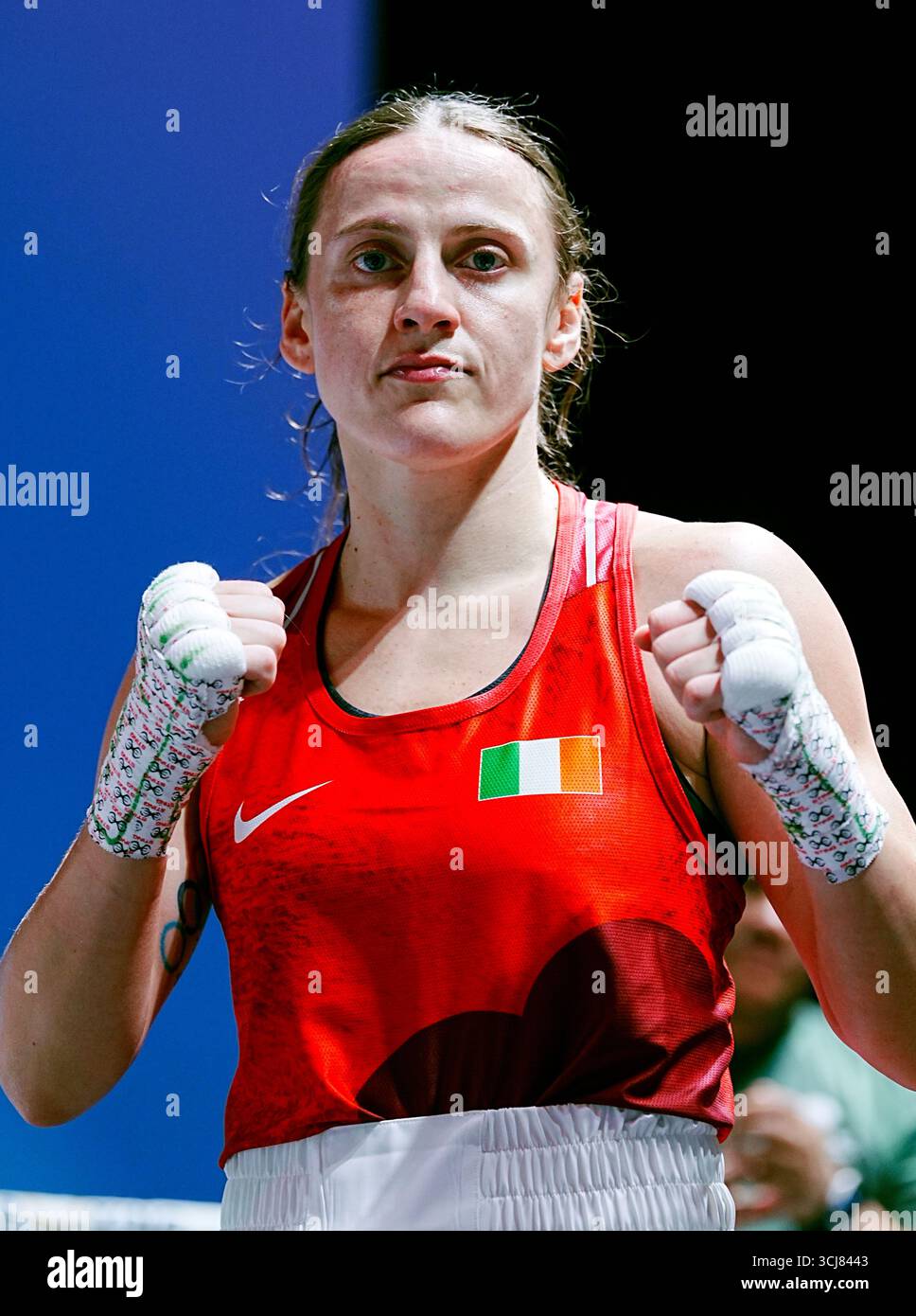 Ireland's Michaela Walsh in the Women's 57Kg division during day two of the 2025 World Boxing ...