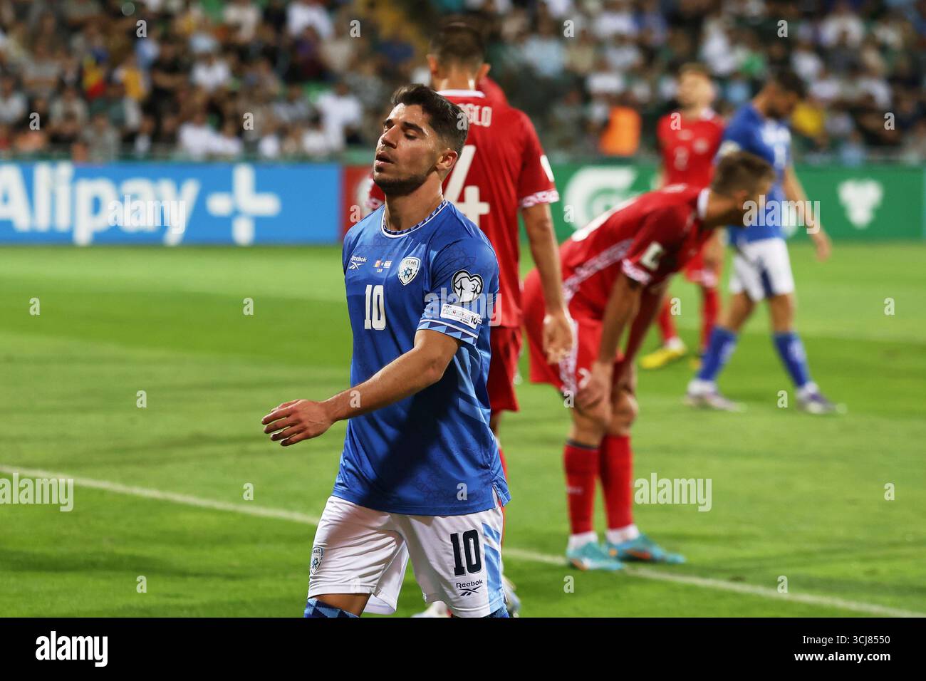 Israel's Manor Solomon is dejected after missing an oppirtunity to ...