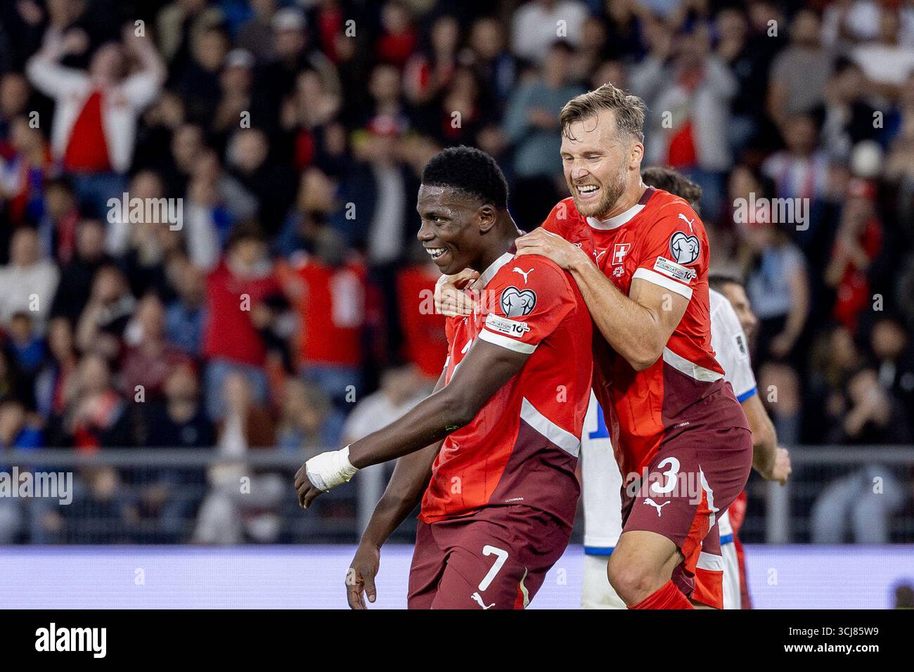 Basel, Switzerland, September 05st 2025: Goalscorer Breel Embolo (7 SUI ...