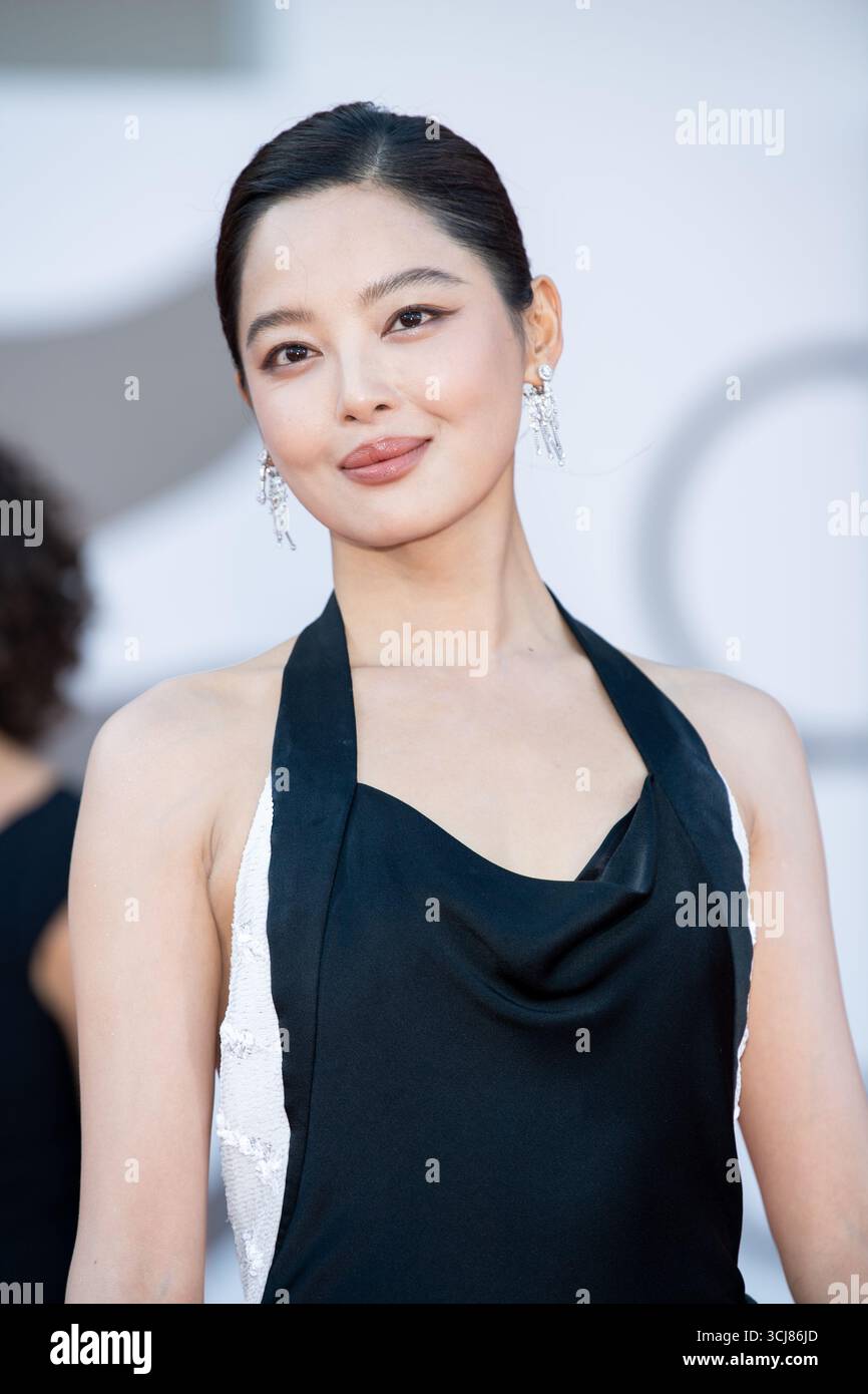 Xin Zhilei 82nd Venice Film Festival Red carpet of the movie -Ri Gua Zhong Tian (The Sun Rises ...