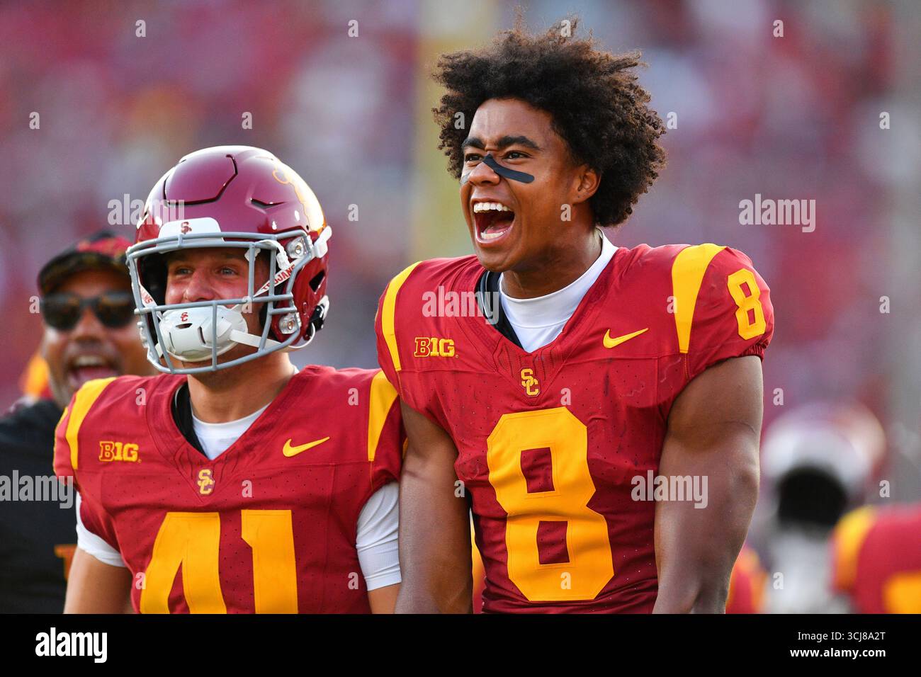 LOS ANGELES, CA - AUGUST 30: USC Trojans wide receiver Ja'Kobi Lane (8 ...