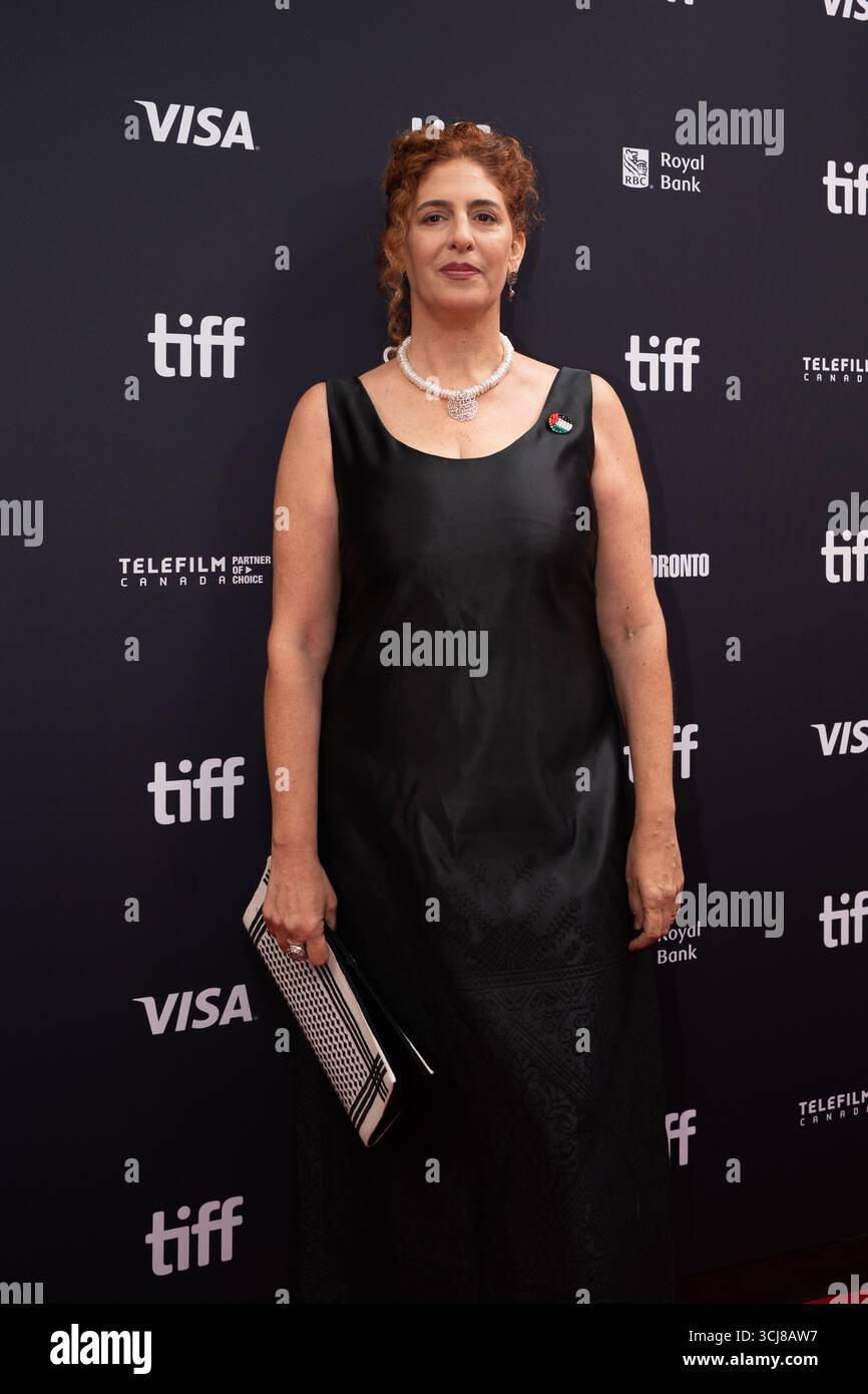 Director Annemarie Jacir attends the red carpet for the "Palestine 36 ...