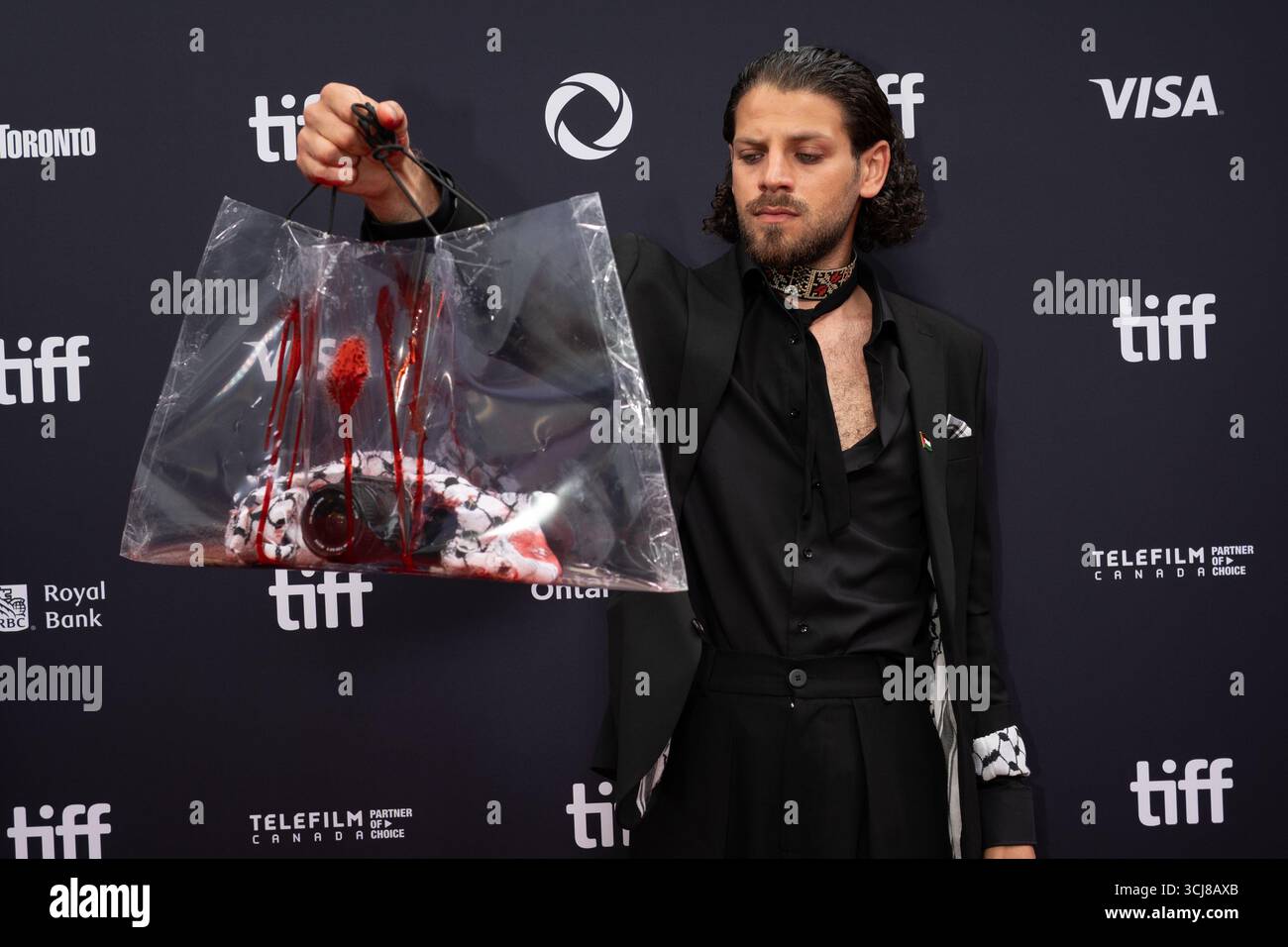 Karim Daoud Anaya attends the red carpet for the "Palestine 36 ...