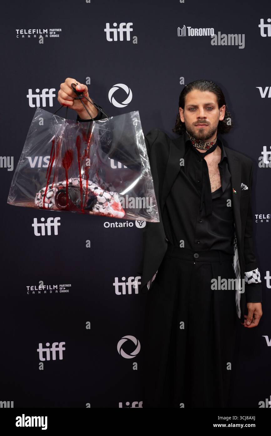 Karim Daoud Anaya attends the red carpet for the "Palestine 36 ...